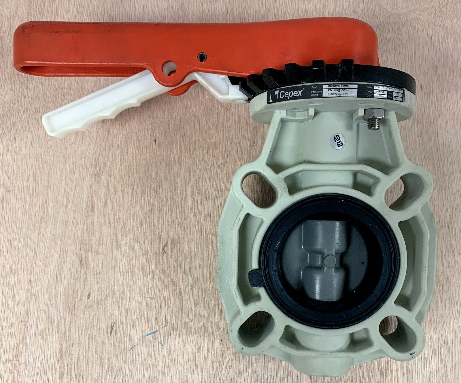 Cepex D63/d75 - Dn65 CPVC Sch 80 Butterfly Valve 2-1/2" EPDM 150psi ...