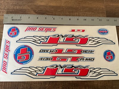 GT Racing Pro Series Stickers Decals (Red, White, Blue, Black) - Die ...