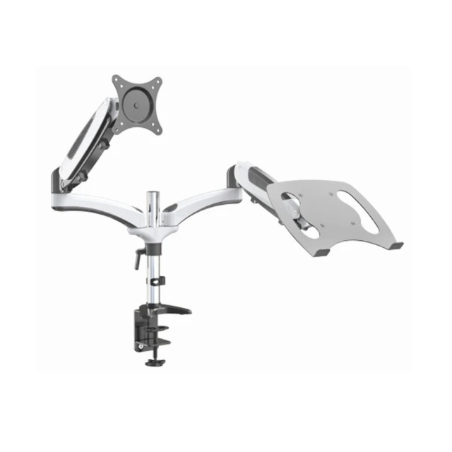 Vision Mounts Dual Monitor Stand Mount with Notebook Holder Adaptor ...