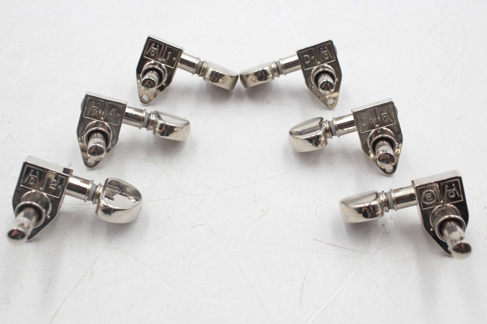 (6) Grover Set 102N Nickel 3x3 Guitar Tuner w/ Ferrule, Screw, Washer ...