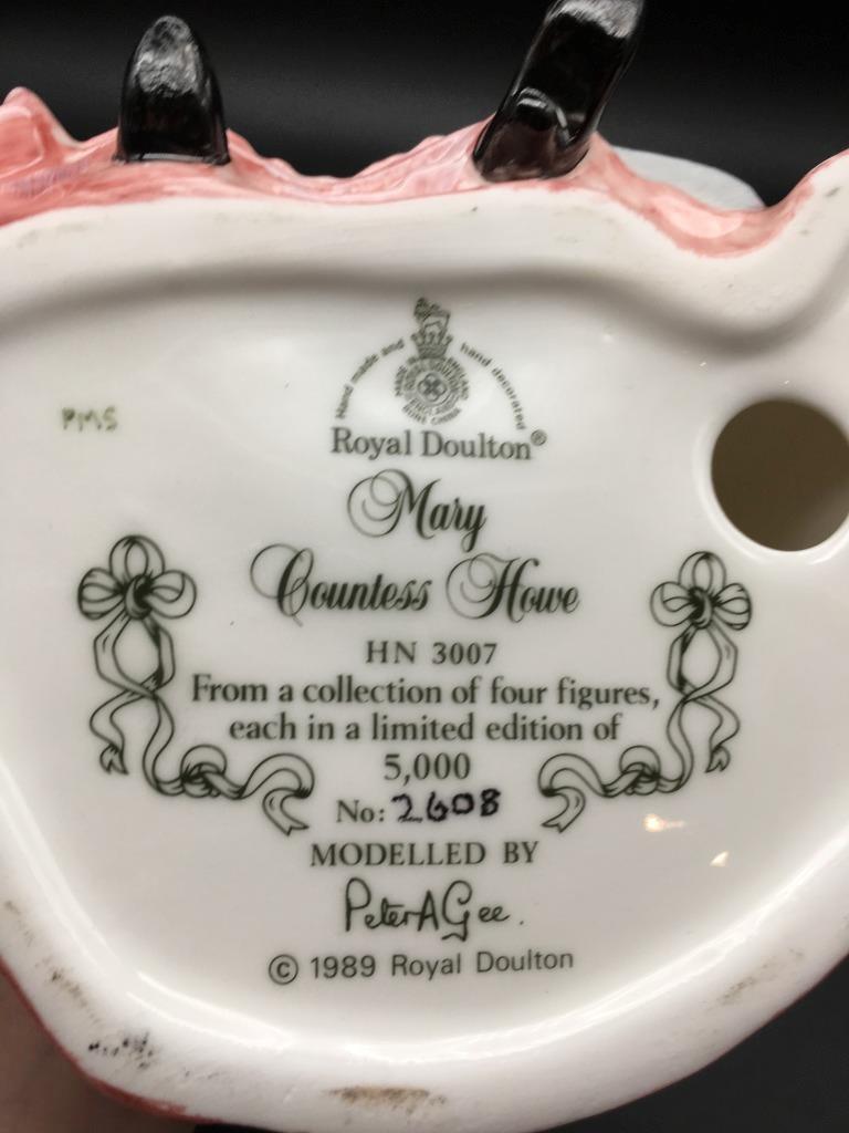 ROYAL DOULTON MARY COUNTESS HOWE FIGURINE 2608/5000 (MINT IN BOX ...