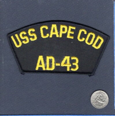 AD 43 USS CAPE COD US NAVY Ship Squadron Crew Hat Jacket Patch | eBay