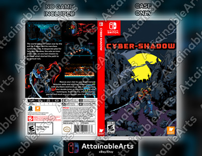 CYBER SHADOW Custom Covers/Game Cases (Nintendo Switch) - NO GAME INCL ...