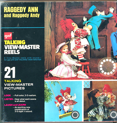 Raggedy Ann and Raggedy Andy - Talking View-Master 3 Reel Set - factory ...
