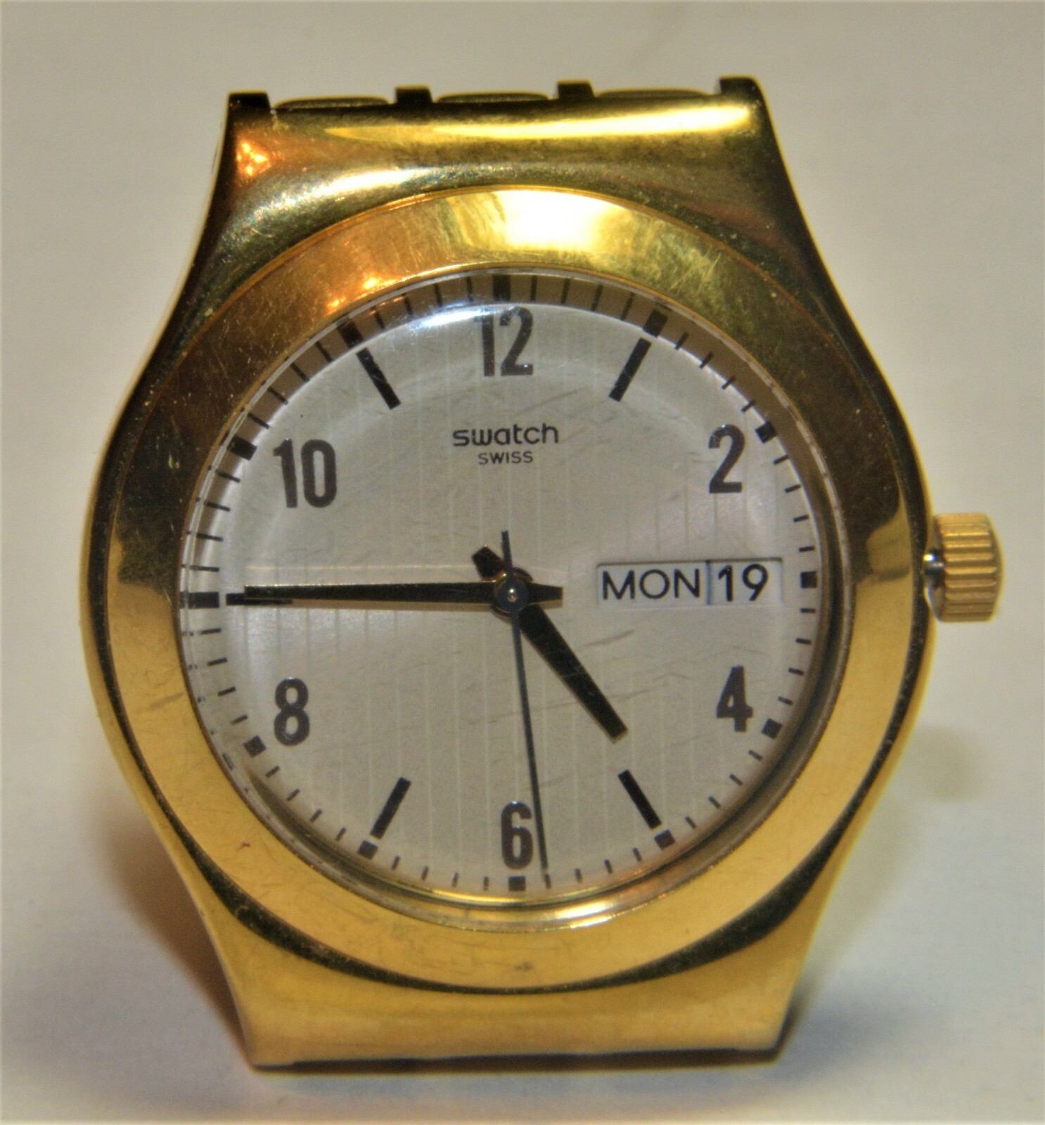 Swatch Irony Swiss Made Quartz Day Date gold tone 33m… - Gem