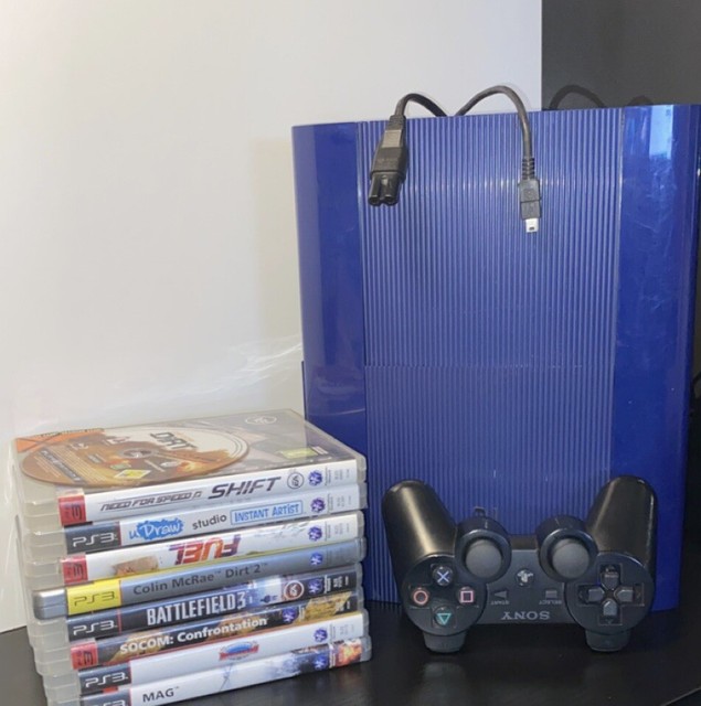 Sony Playstation 3 Super Slim 500GB Azurite Blue Console for sale ...