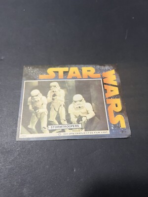 1977 Star Wars General Mills Adpac Cereal Sticker - Stormtroopers ...