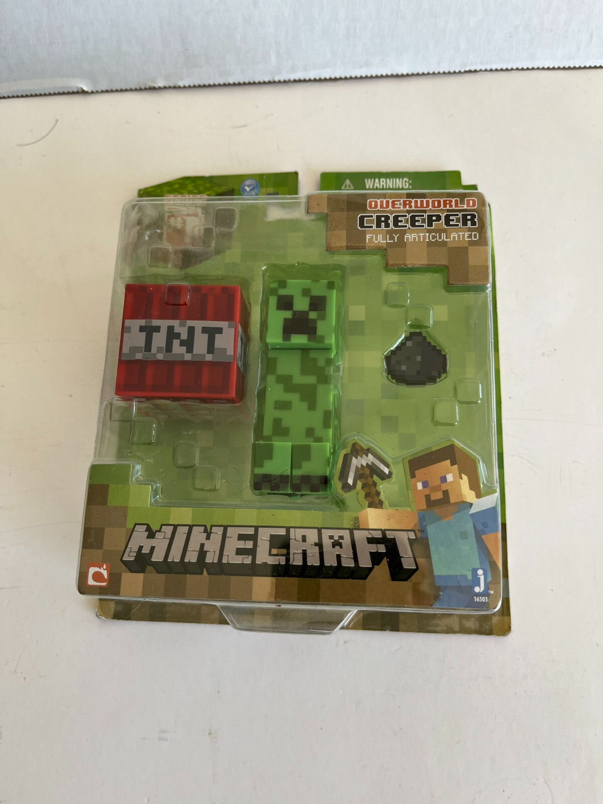 Minecraft Overworld Creeper Series 1 Fully Articulated 2013 Jazwares ...