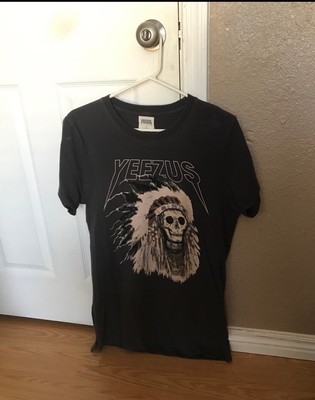 Vintage 2013 Kanye West Yeezus Og Native Skull Headdress Tour Shirt ...