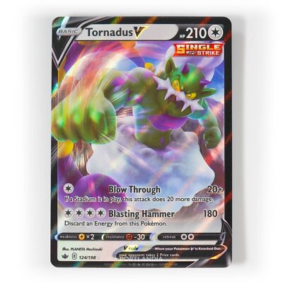 Pokemon - Tornadus V - 124/198 - SWSH Chilling Reign - Half Art Card | eBay