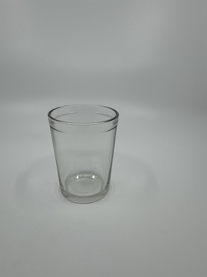 Vintage Juice Glass Jelly Jar Drinking Glass /w Ridges Unmarked | eBay