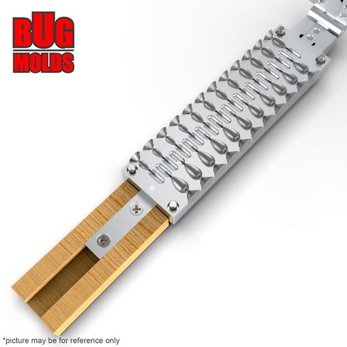 FishingSinker Mold AluminiumFishingMold Lure making Lead Molds Pear ...