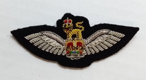 Mess Kit Badge AAC Officer's Wings British Army Hand Embroidered Arm ...