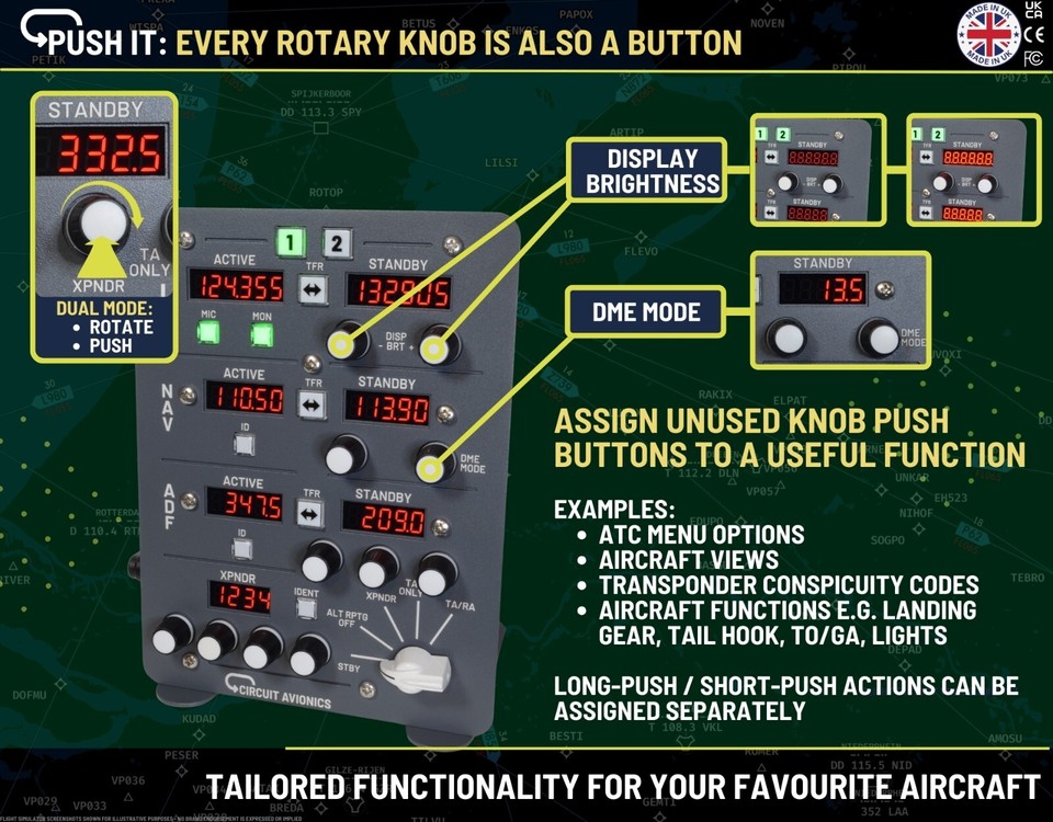 Radio Stack with Transponder for Flight Simulator (STANDARD EDITION) | eBay