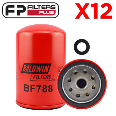 12 x BF788 Baldwin Fuel Filter - Cummins - 3903640, FF42000, FF5461 ...