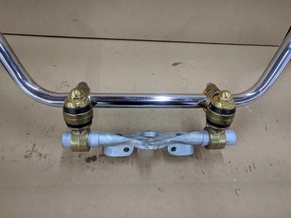 Flanders Style Brass Riser Handlebar For Harley-Davidson Springer | eBay