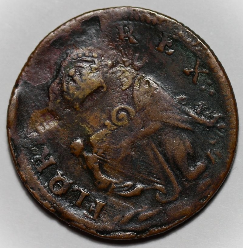 c.1670 New Jersey St. Patrick Farthing, Martin 3g.1-Fc.2 - Copper ...