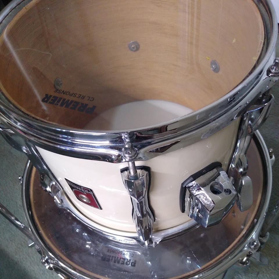 Vintage Premier Drum Kit White/Cream 1990s Made In England | eBay