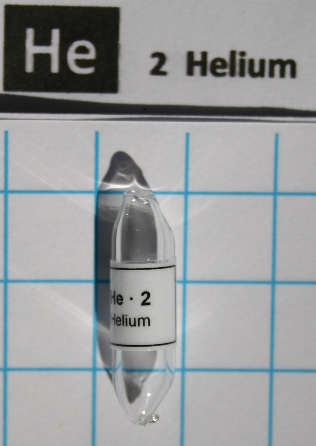 Helium gas 99% in 1 inch glass ampoule element 2 sample | eBay UK