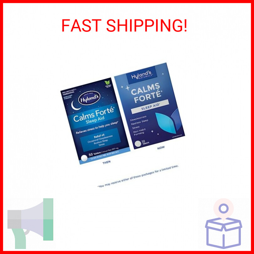 Hyland's Calms Forte' Sleep Aid Tablets, Natural Relief of Nervous ...