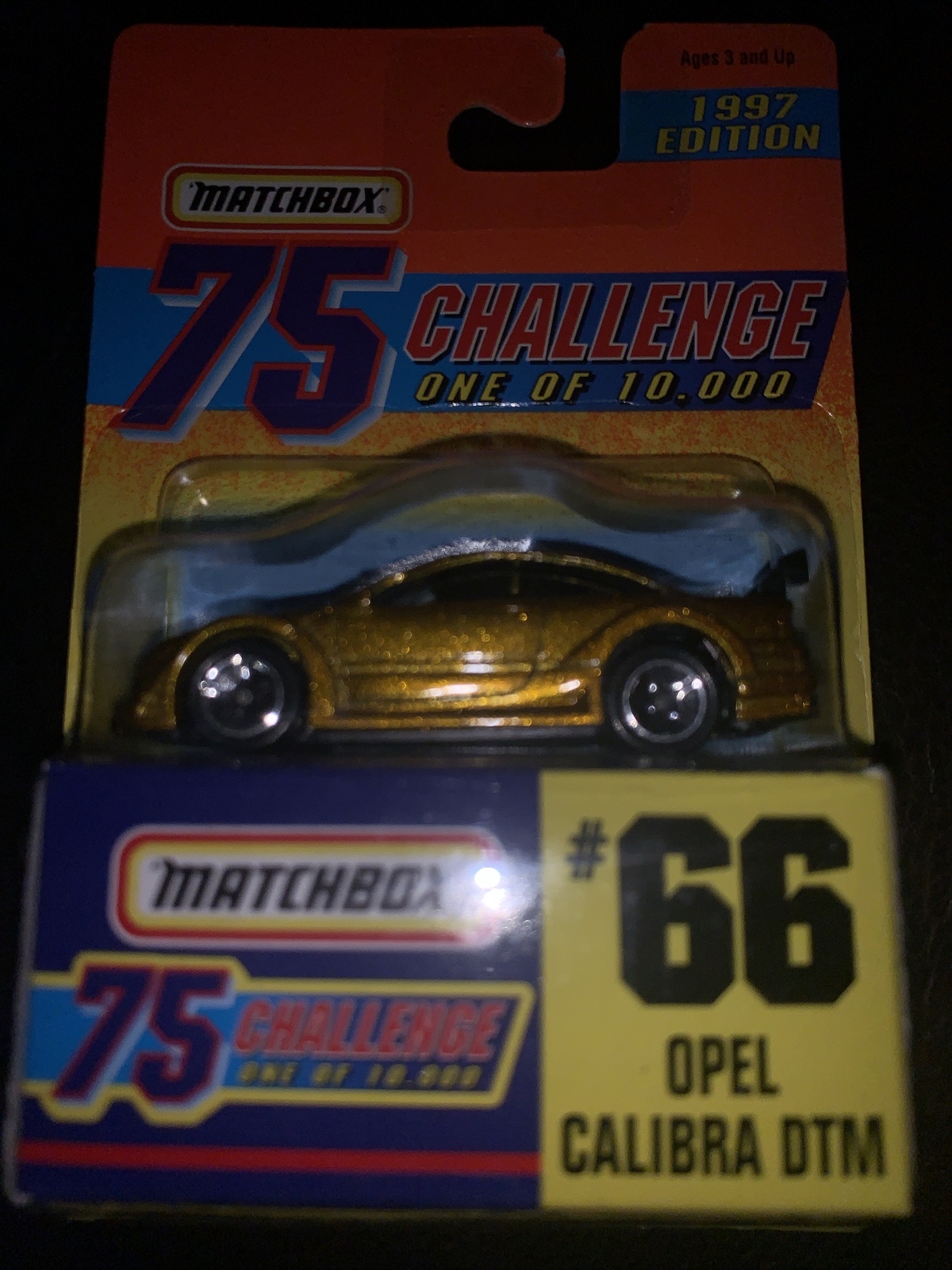 #66 OPEL CALIBRA DTM LIMITED EDITION GOLD MATCHBOX 75 CHALLANGE 1997 | eBay