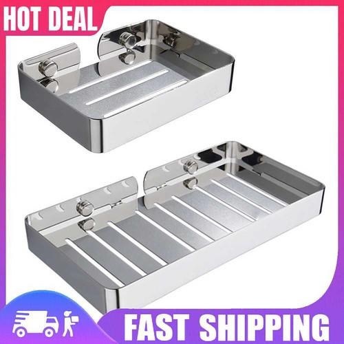 Stainless Steel Bathroom Soap Holder Wall Mounted Container Household ...
