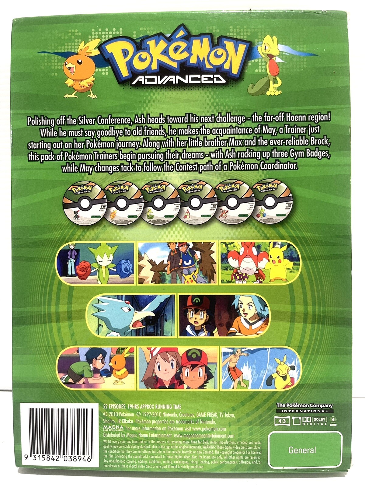 Pokemon-Advanced : Season 6 (Box Set, DVD, 2003) for sale online | eBay