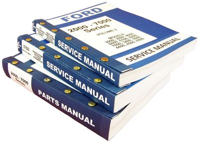 Lot New Ford 5200 5000 Series Tractor Service Repair Shop Parts Manuals ...