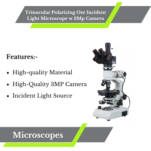Trinocular Polarizing Ore Incident Light Microscope w 3Mp Camera | eBay