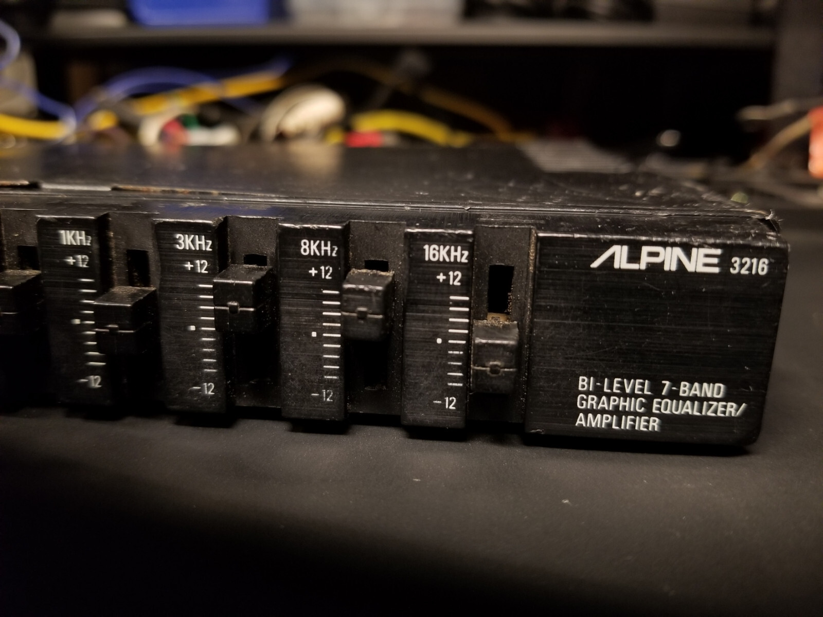 Vintage ALPINE 3216 Bi-Level 7 BAND CAR STEREO GRAPHIC EQUALIZER EQ Old ...