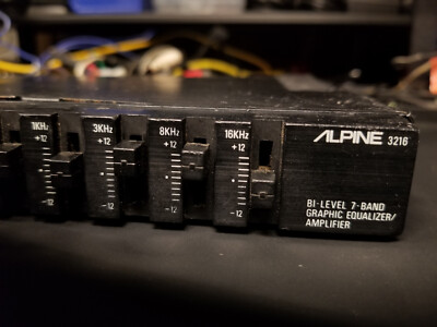 Vintage ALPINE 3216 Bi-Level 7 BAND CAR STEREO GRAPHIC EQUALIZER EQ Old ...