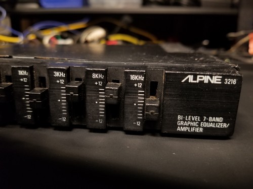 Vintage ALPINE 3216 Bi-Level 7 BAND CAR STEREO GRAPHIC EQUALIZER EQ Old ...