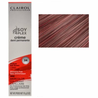 (2 pack) Clairol Creme Demi Permanent Hair Color 2 oz-3R Medium Red ...