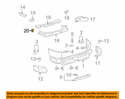 Toyota OEM 2007-2014 FJ Cruiser Rear Reinforcement Bracket Right ...