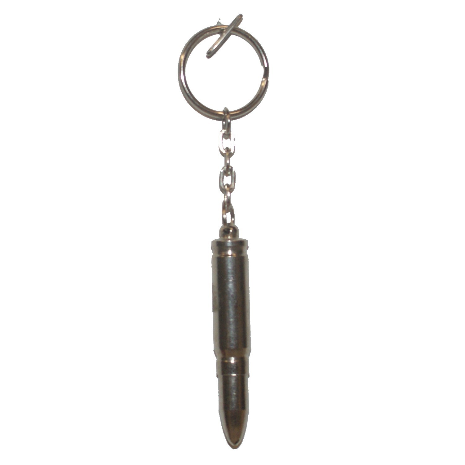 Bullet Shell Casing Silver Keychain Ring | eBay