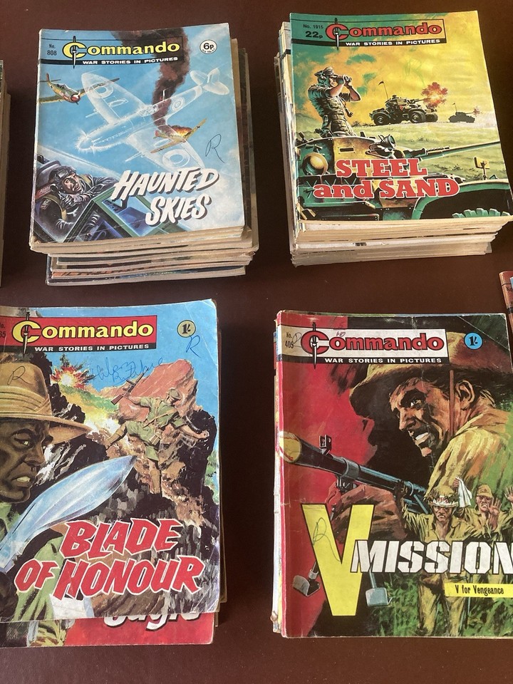 106 X Commando War Comics 1968-1985 | eBay UK