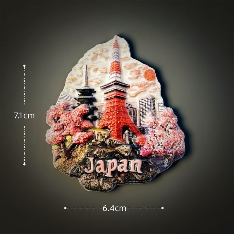 Tokyo, Japan Tourist Souvenir 3D Resin Fridge Refrigerator Magnet GIFT ...
