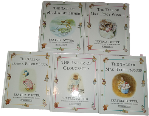 Lot of 5 The Peter Rabbit Library Beatrix Potter Frederick Warne & Co ...