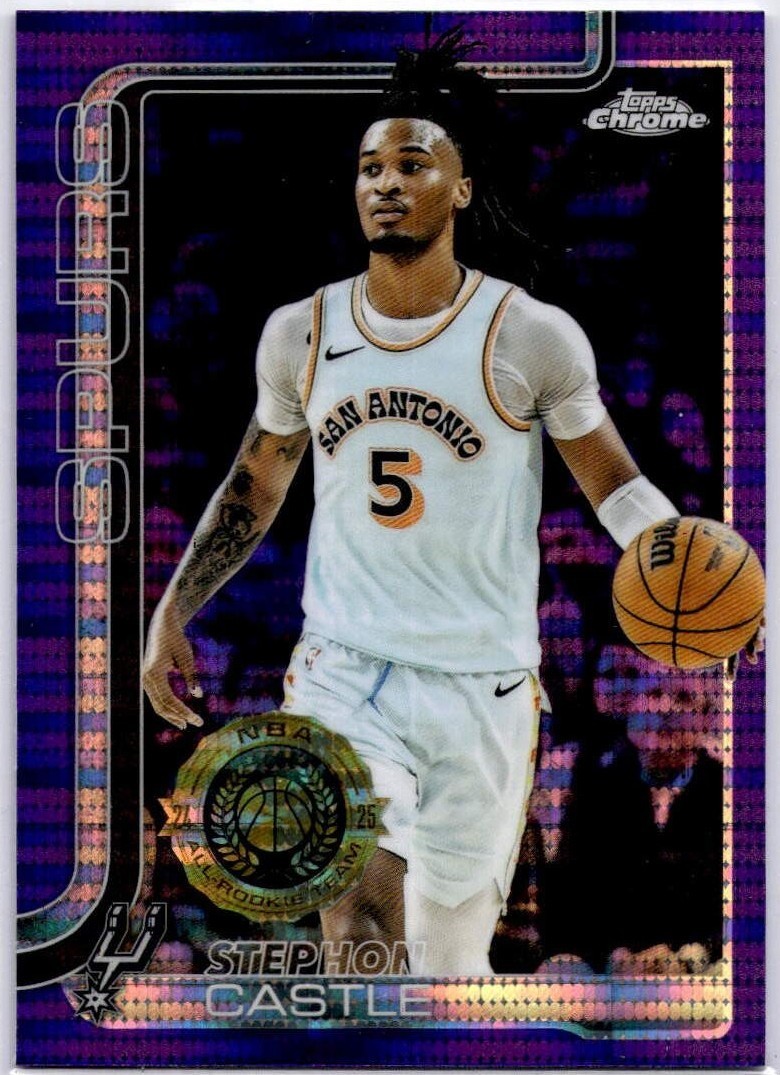 2025-26 Topps Chrome - Stephon Castle #228 Purple Pulsar Refractor /75 ...