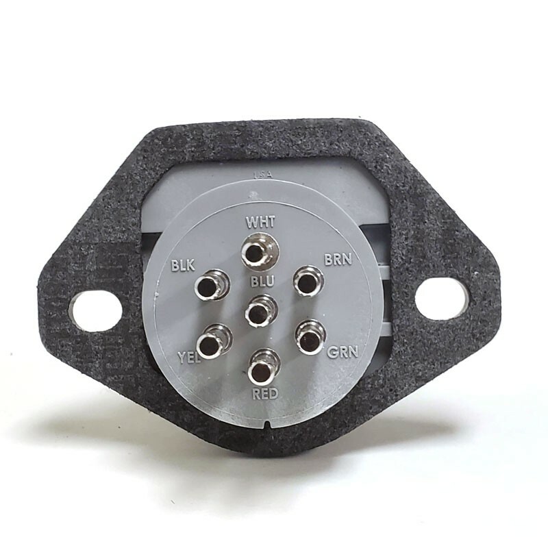 Tramec 38501 Nylon 7-Way Smart Box Solid Pins Receptacle Socket ...