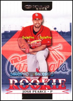 DONRUSS 2002 JOSH PEARCE MLB RC ST. LOUIS CARDINALS MINT ROOKIE CARD ...