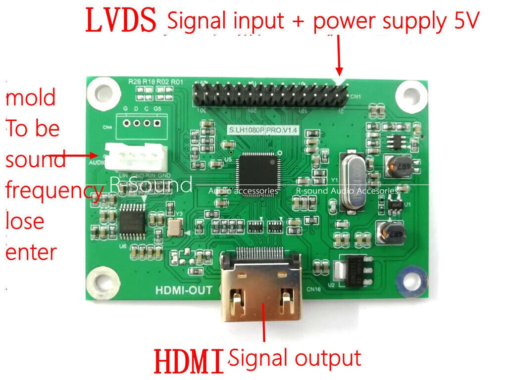 LVDS adapter board lvds to hdmi output supports multiple resolutions | eBay