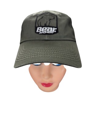 Bear Archery Hat Adjustable Strap Back Army Green Color Excellent ...