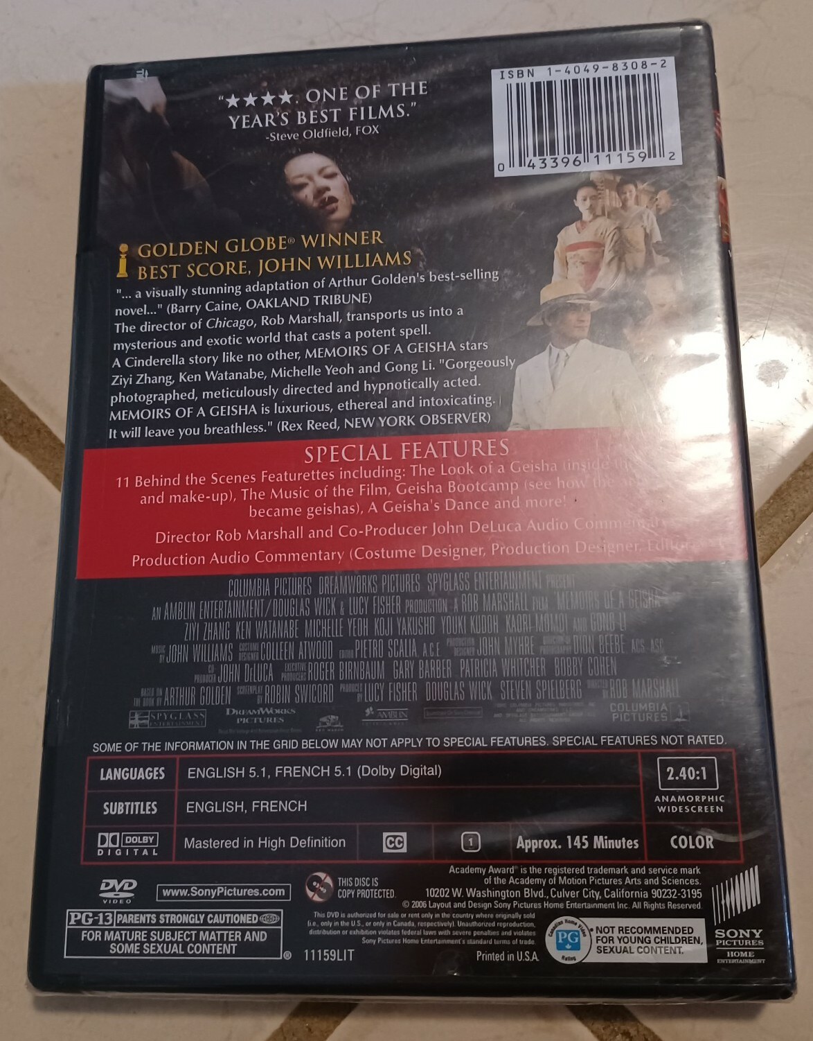 Memoirs of a Geisha (DVD, 2006, 2-Disc, Widescreen) Brand New Sealed ...