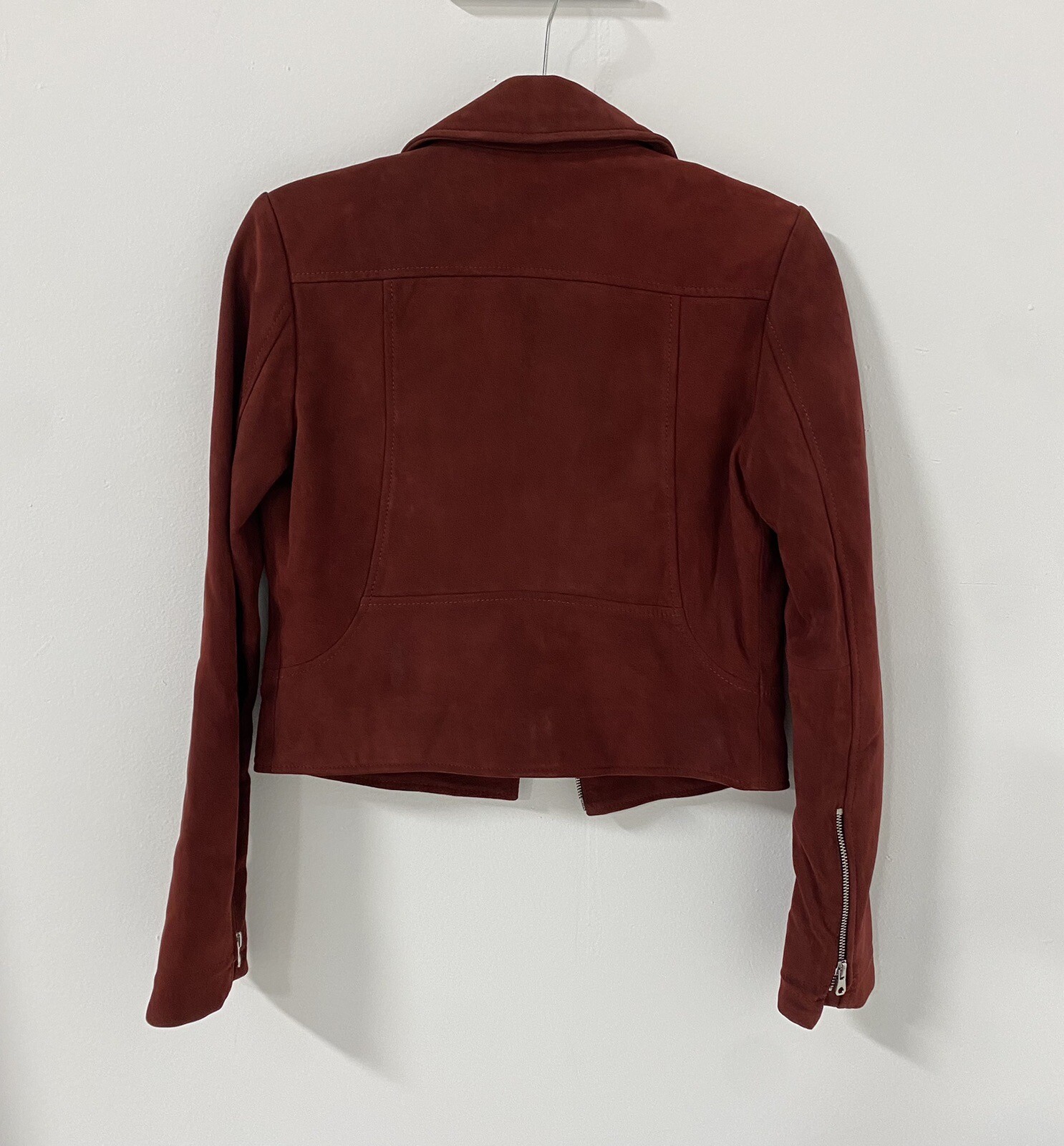 Sandro Paris Women’s Suede Leather Jacket Size Medium - Gem