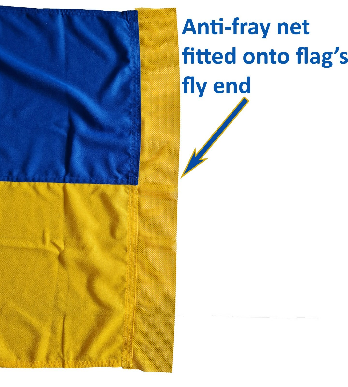 Ukraine national flag MoD approved sewn stitched woven Ukrainian UKR ...