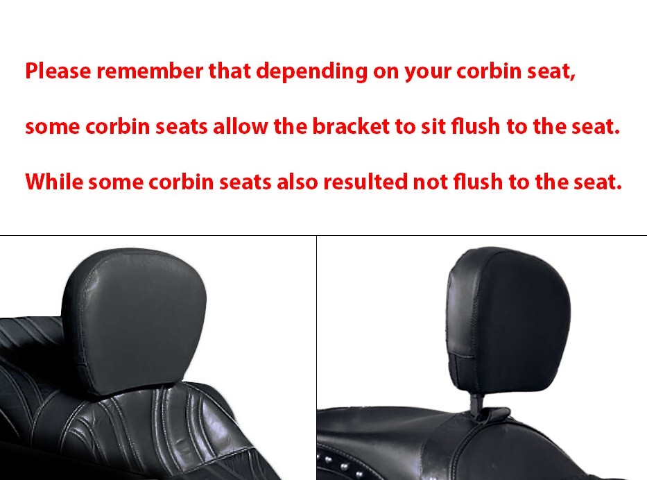 Adjustable Removable Driver Back Rest Backrest Pad Kit for Corbin Seats ...