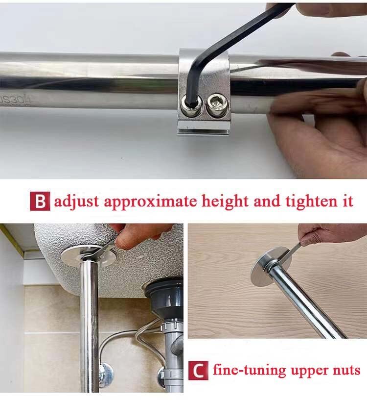 Undermount Sink Mounting Brackets New 304 Stainless Steel Sink Legs ...