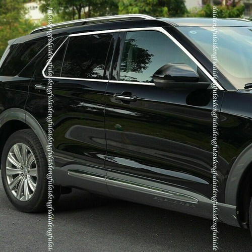 For Ford Explorer 2020-2022 Chrome Steel Car Window Strips frame Sill ...