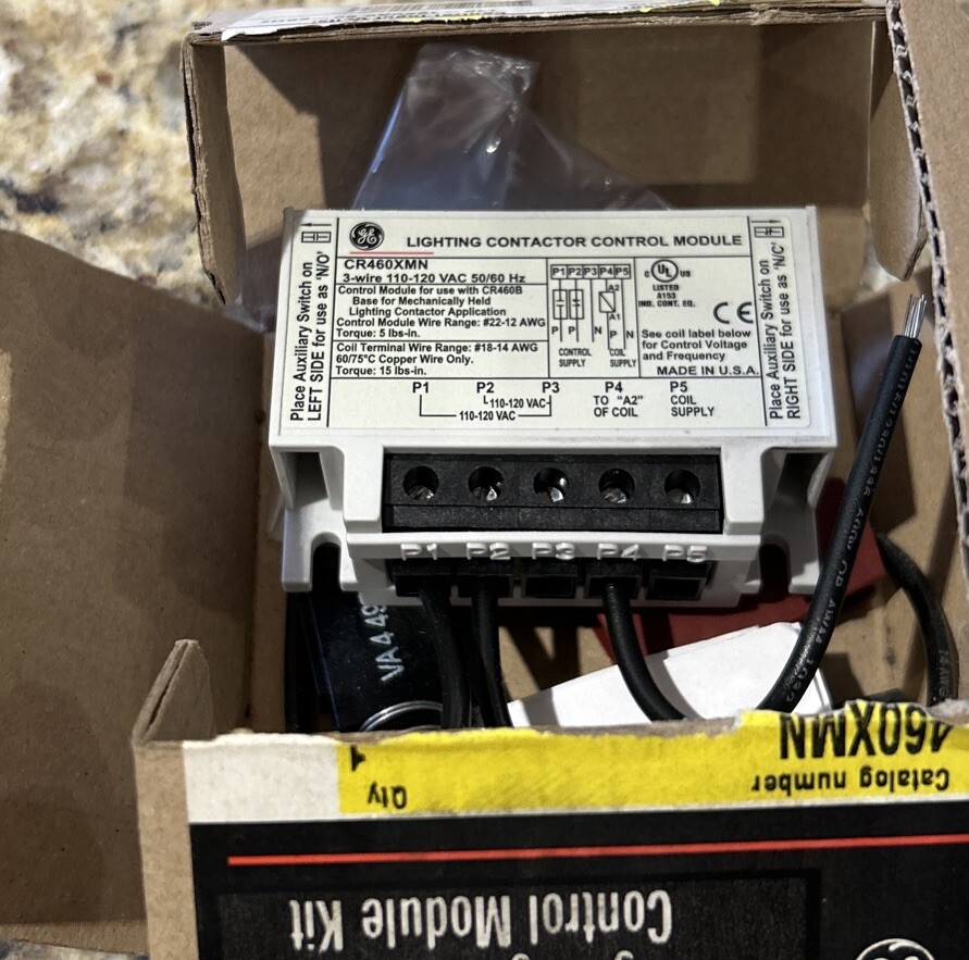 GE LIGHTING CONTACTOR CONTROL MODULE KIT CAT# 460XMN 110-120VAC NEW | eBay